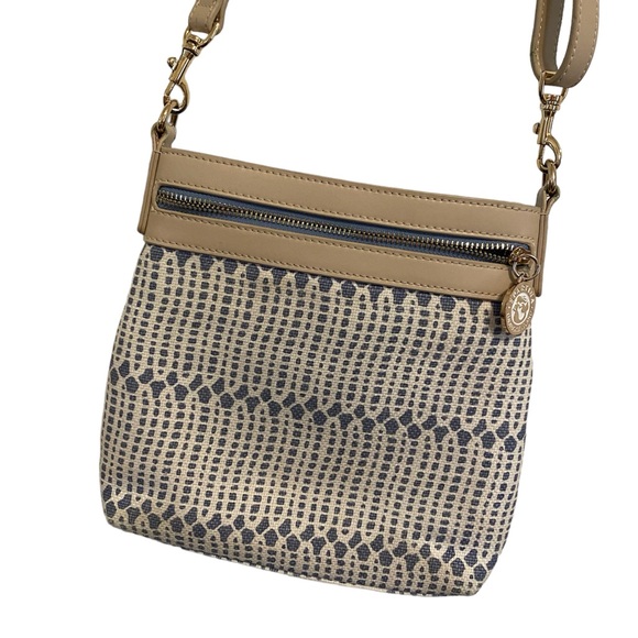 Spartina 449 | Bags | Spartina Crossbody Linen And Leather Bag Songbird ...
